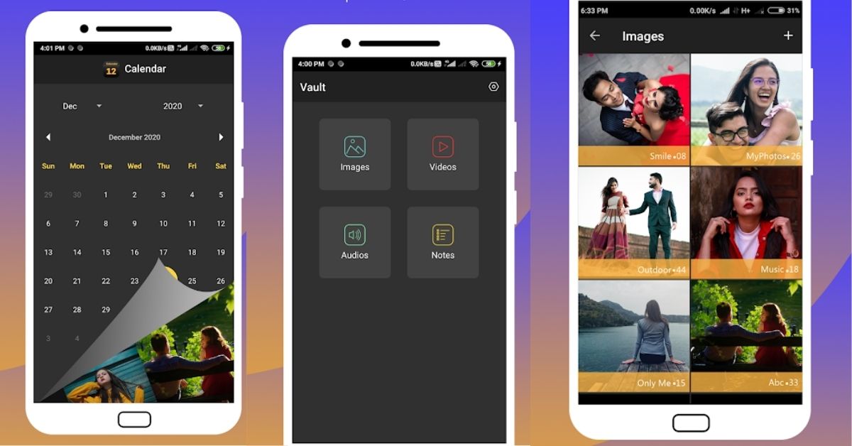 Secret Photo Vault App For Android Calendar! » IND Shorts Apps News
